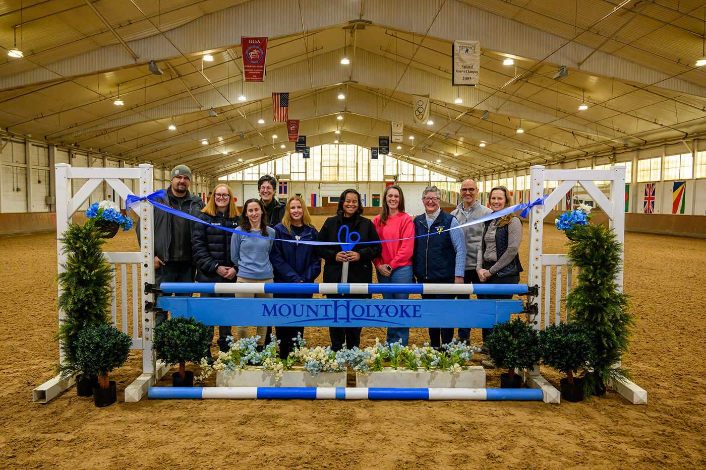 Equestrian Center unveils new footing in indoor arenas